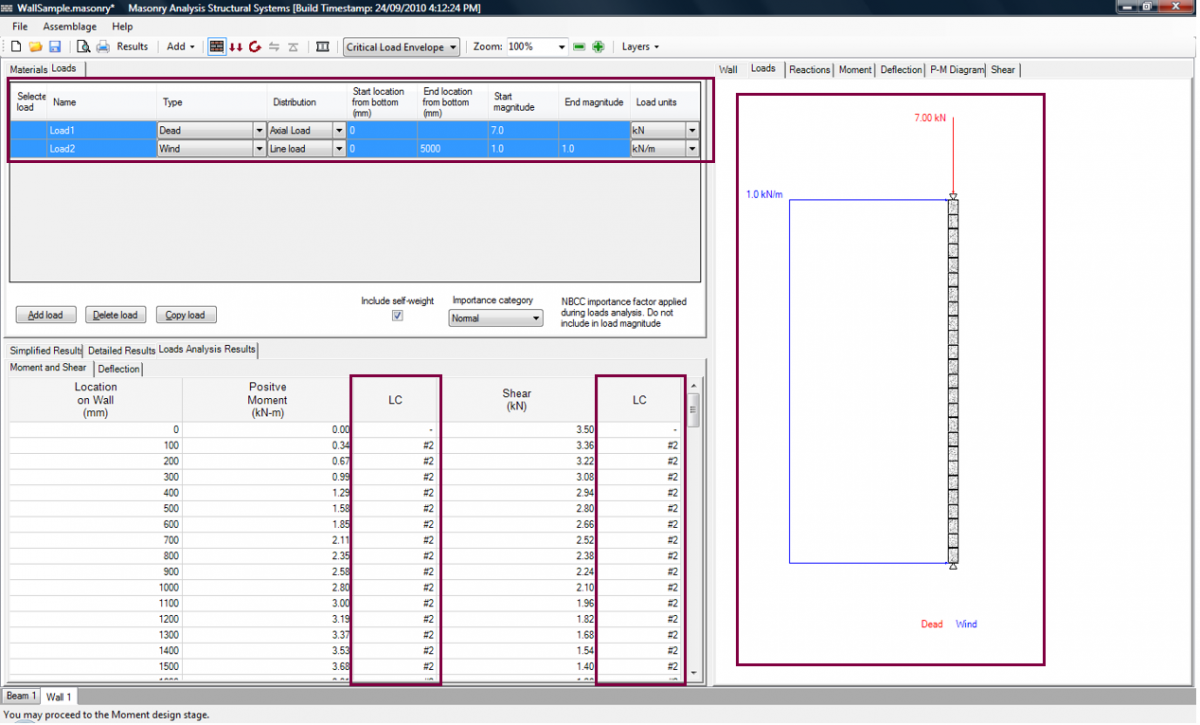 Figure 4‑15: Entering Load Properties