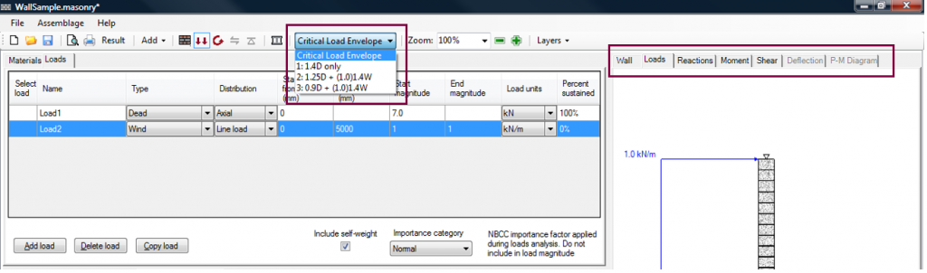Figure 4‑16: Critical Load Envelope
