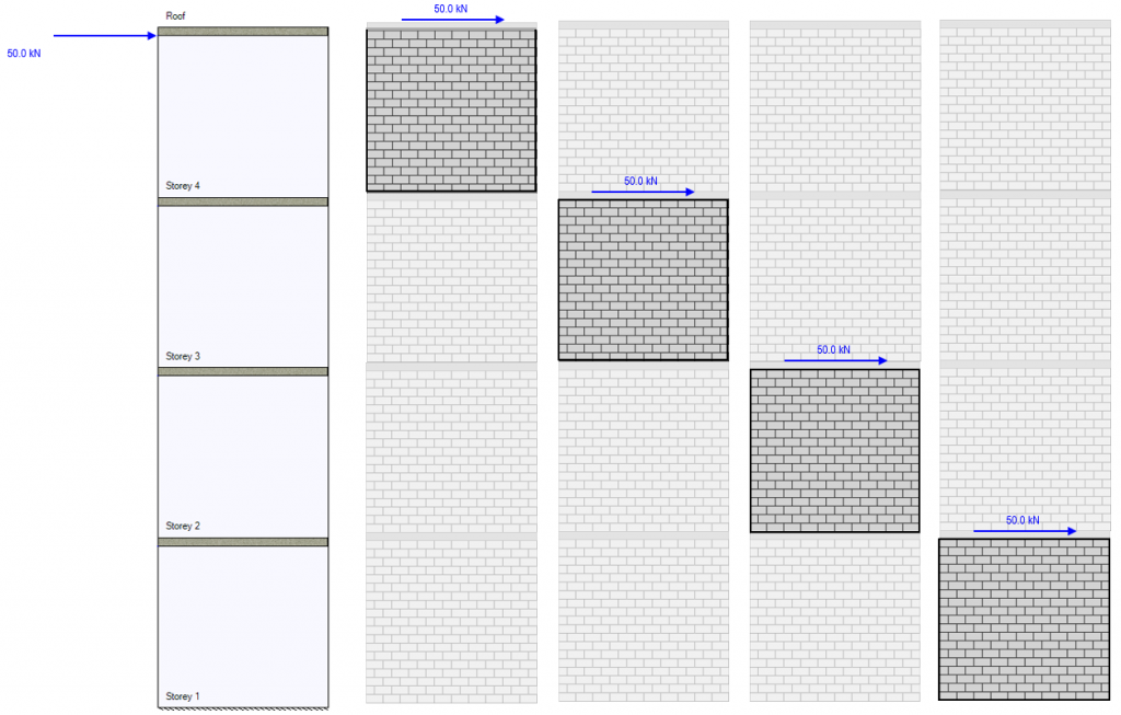 The lateral wind load shown in the figure above is resisted by each ...
