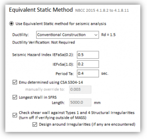 The most important selection is the Ductility selection as it will ...