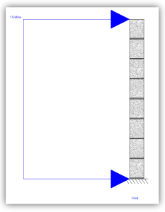 The deflection limit for this 1600mm cantilever wall will then be: